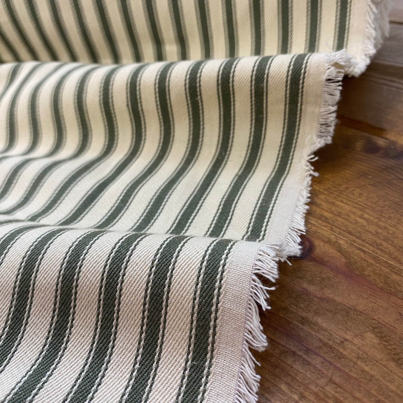 Green Ticking - Cotton Fabric – Mill Creations