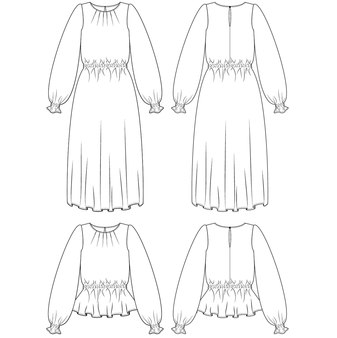 Sewing Patterns By Masin - Dayo Dress - PDF Sewing Pattern – Mill Creations