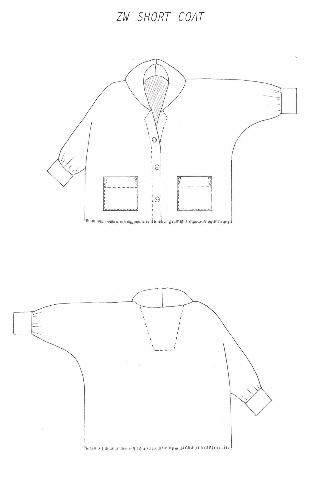 ZERO WASTE Unisex Coat - PDF Sewing Pattern – Mill Creations