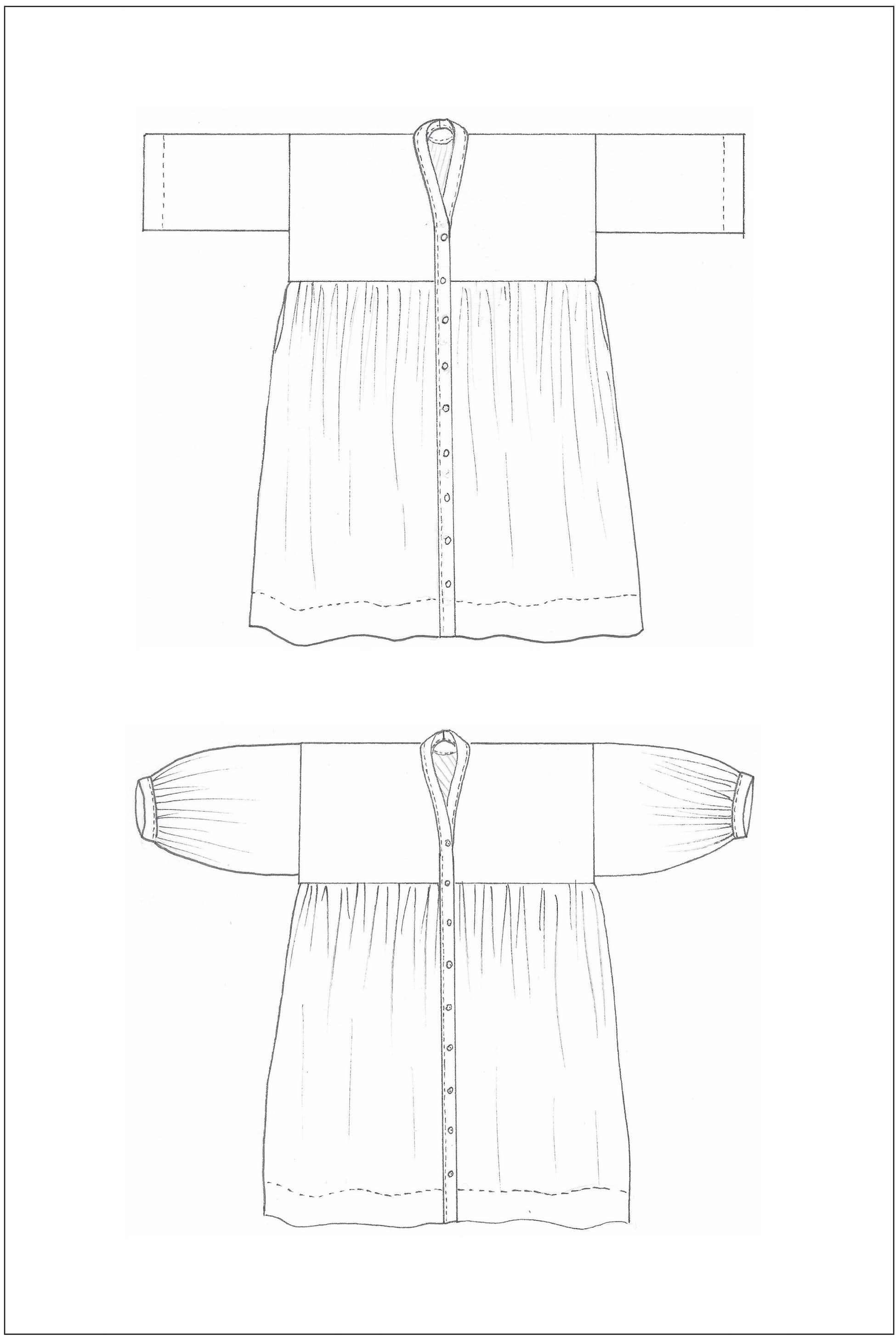 ZERO WASTE Gather Dress - PDF Sewing Pattern – Mill Creations