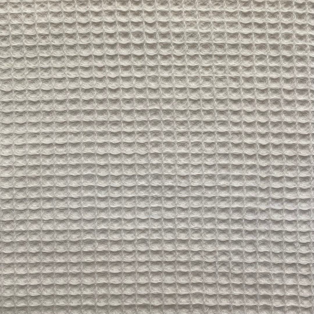 Off White Cotton Waffle - Cotton Fabric (Oeko-Tex® certified) – Mill ...