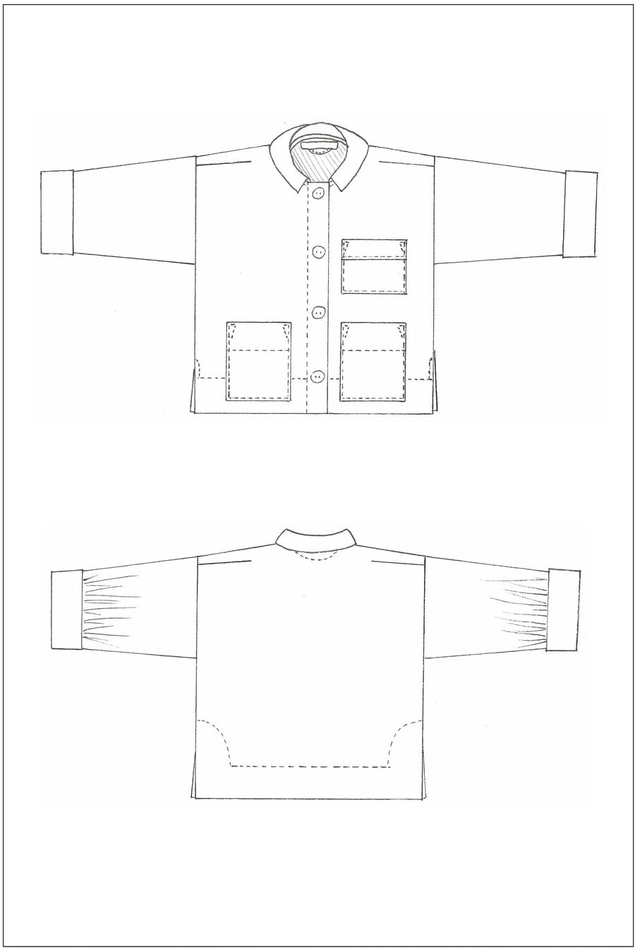 ZERO WASTE Workwear Jacket - PDF Sewing Pattern – Mill Creations