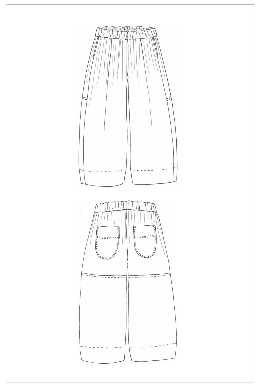 ZERO WASTE Block Pant - PDF Sewing Pattern – Mill Creations